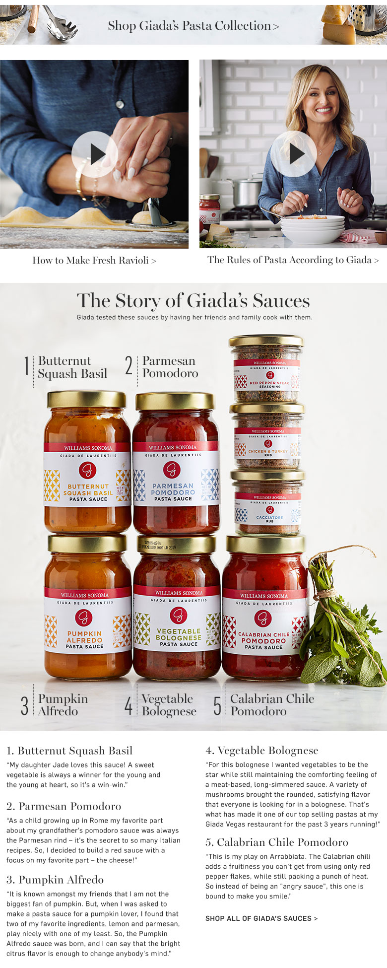 Giada de Laurentiis Recipes and Cookbooks | Williams Sonoma